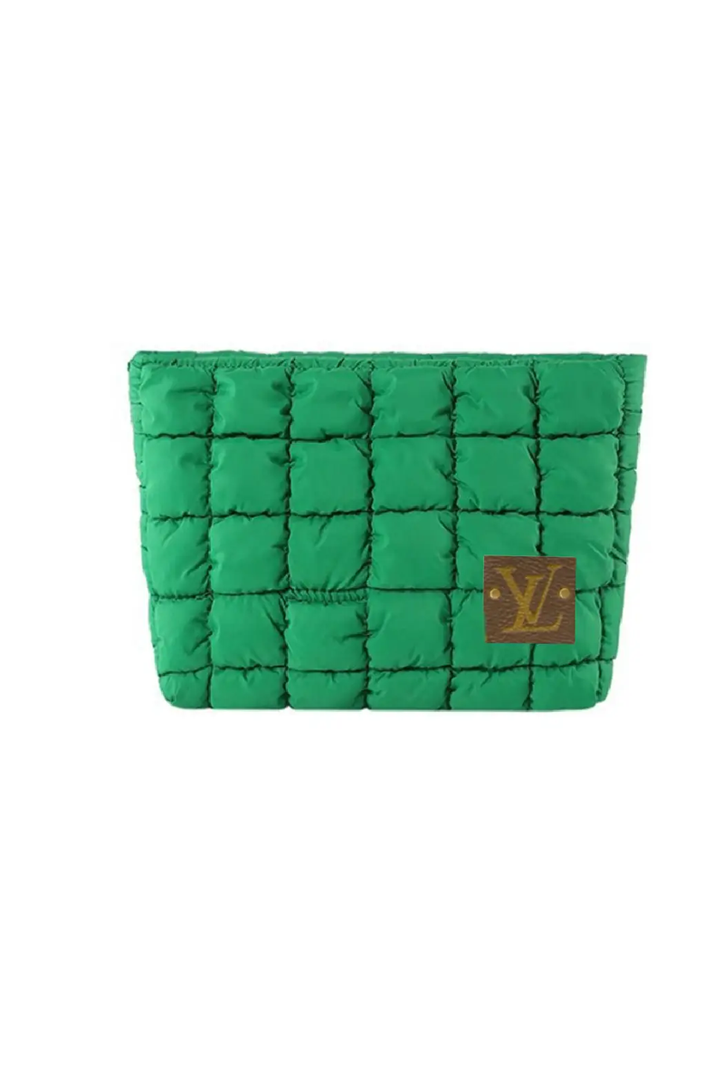 Upcycled Puffer Cosmetic Pouch – Presence of Piermont